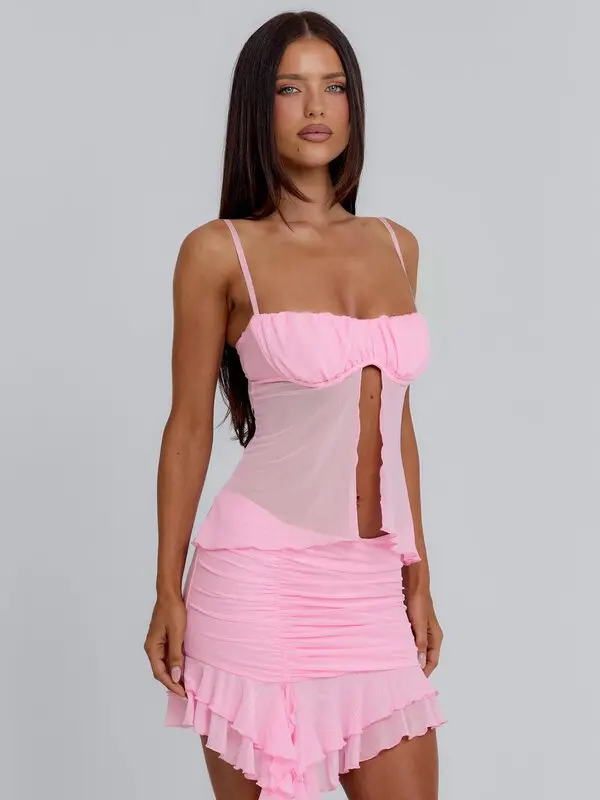 OUTCAST Sheer Mesh Top