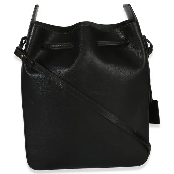 Saint Laurent Calfskin Bucket Bag - Black
