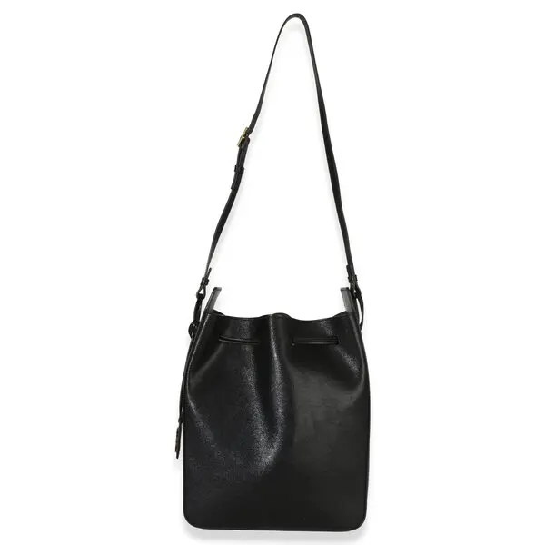 Saint Laurent Calfskin Bucket Bag - Black