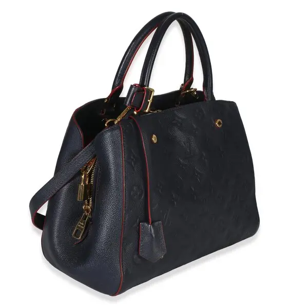 LOUIS VUITTON Monogram Empreinte Montaigne Mm - Blue