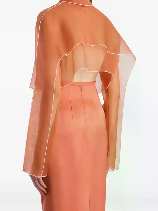 Khaite Fritz Silk Organza Top
