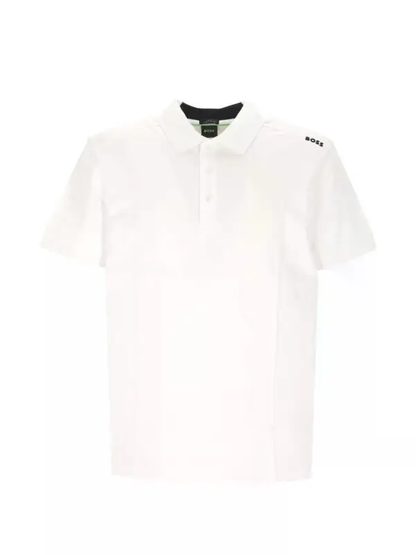 BOSS Logo-print Polo Shirt - White
