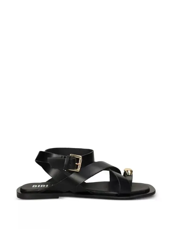 BIBI LOU Vaz Embellished Crossover-strap Sandals - Black
