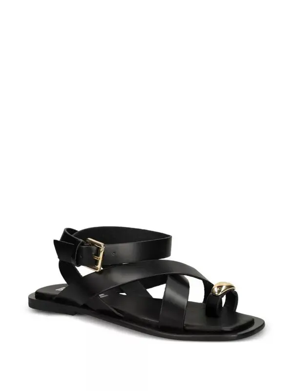 BIBI LOU Vaz Embellished Crossover-strap Sandals - Black