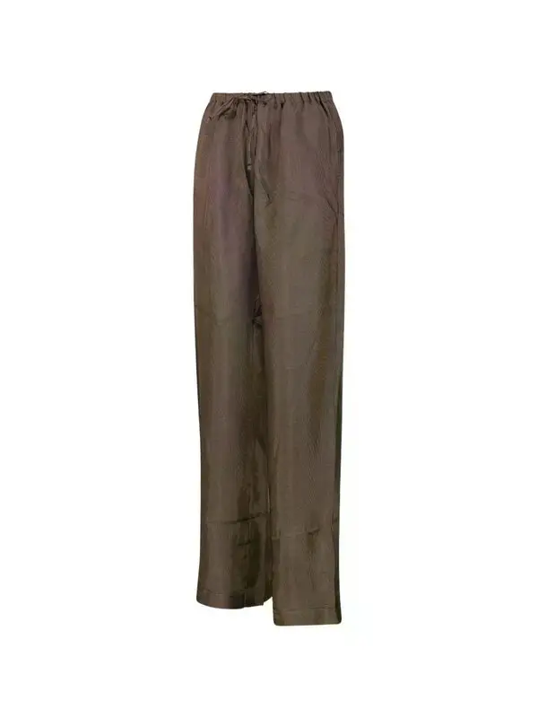 RÓHE Mini-check Drawstring Trousers
