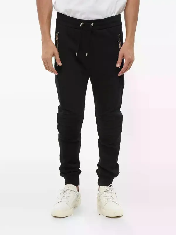 Balmain Elastic-waistband Track Pants - Black