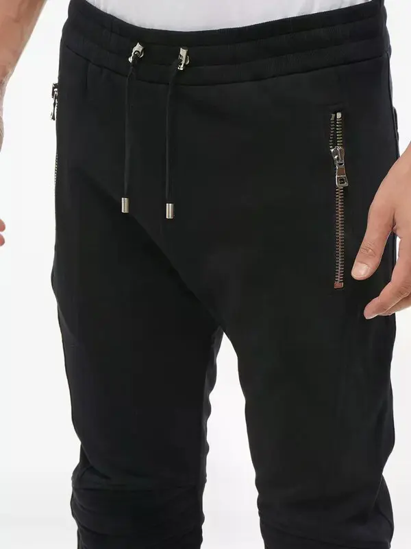 Balmain Elastic-waistband Track Pants - Black