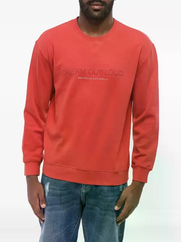 Brunello Cucinelli Embroidered Crew-neck Sweatshirt