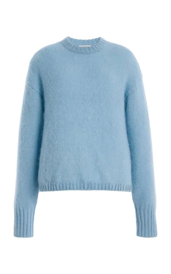 BY MALENE BIRGER Brie Wool-blend Sweater - Light Blue