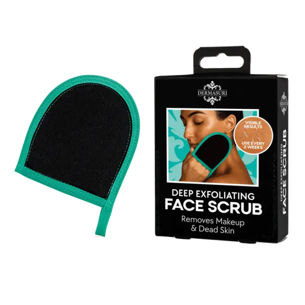 DERMASURI Deep Exfoliating Face Scrub Mitt - One-color