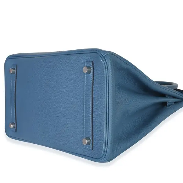Hermès Bleu Brighton Epsom Birkin 30 Phw - Blue