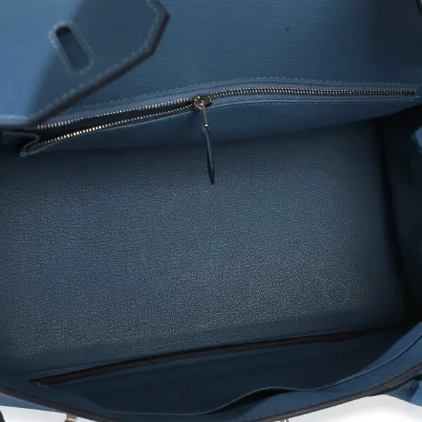 Hermès Bleu Brighton Epsom Birkin 30 Phw - Blue