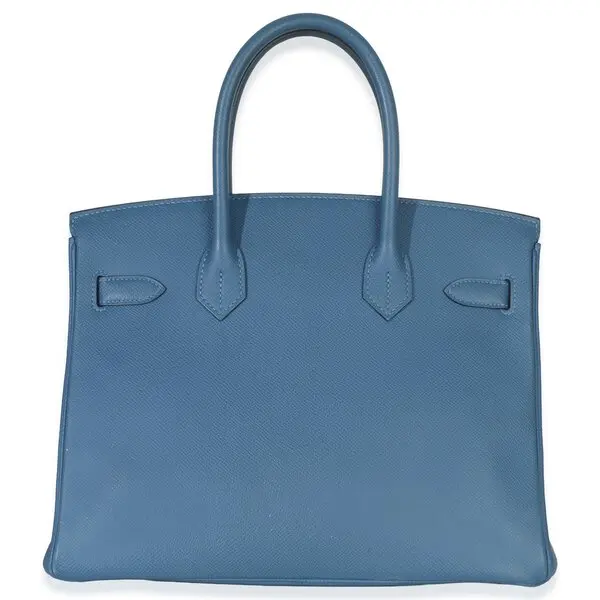 Hermès Bleu Brighton Epsom Birkin 30 Phw - Blue