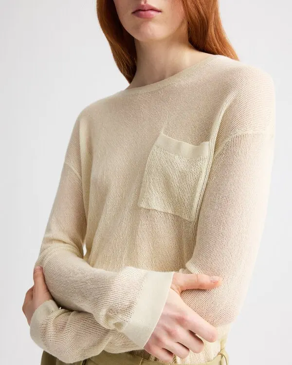 TWP Wsh Superfine Cashmere Sweater - Glass Green