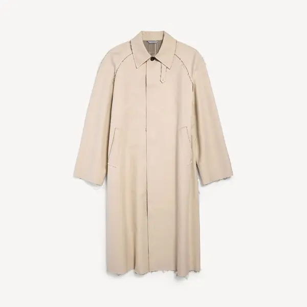 Balenciaga Raw Edge Carcoat - Brown