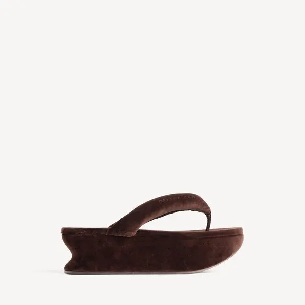 Balenciaga Gaeta Thong Sandals - Brown