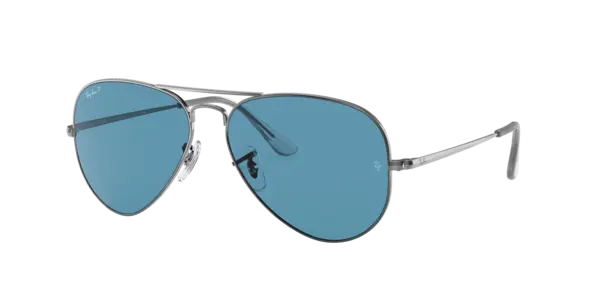 Ray-ban Aviator Metal Ii Polarized+ Sunglasses - Blue Polarized+