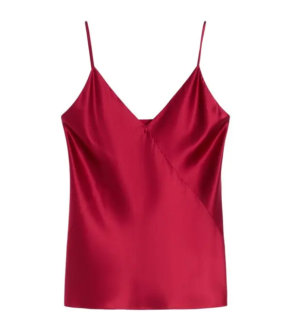 Max Mara Silk Cami Top - Red