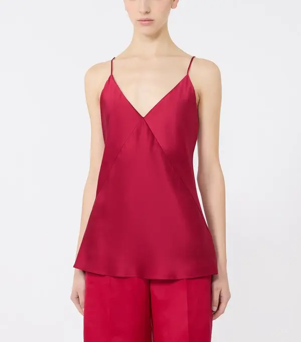 Max Mara Silk Cami Top - Red