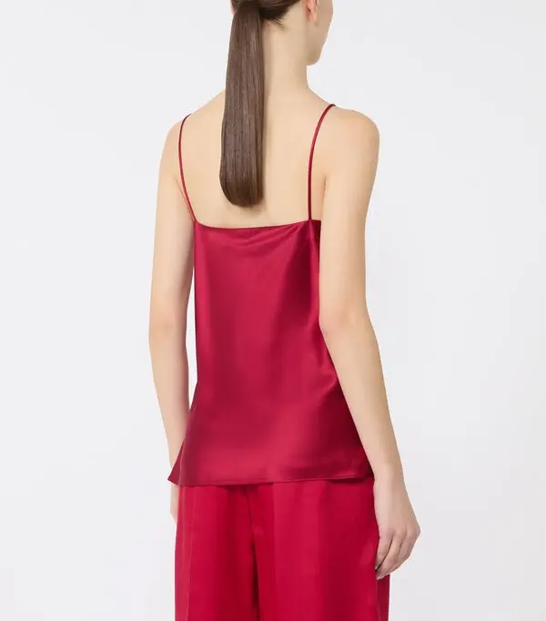 Max Mara Silk Cami Top - Red