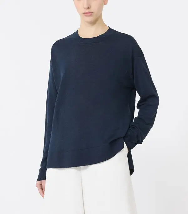 Max Mara Linen Crew-neck Sweater