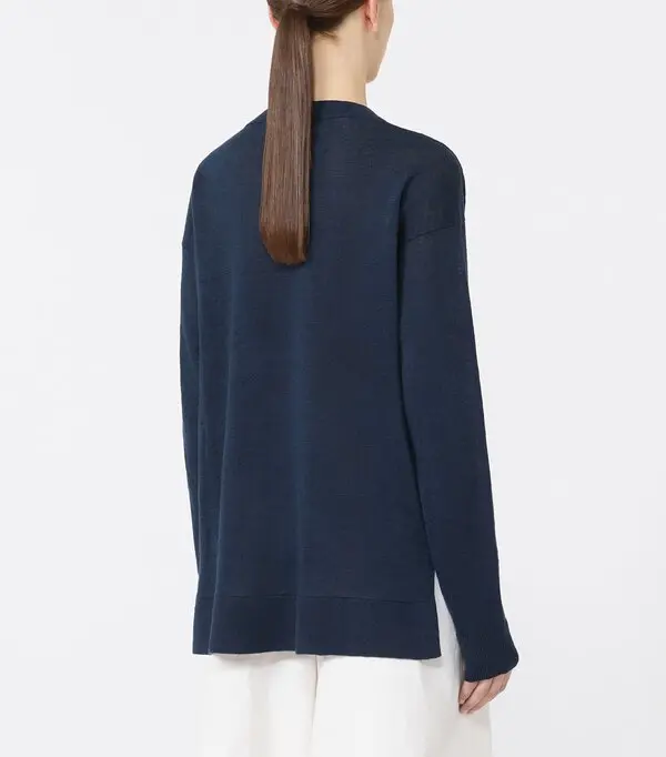 Max Mara Linen Crew-neck Sweater