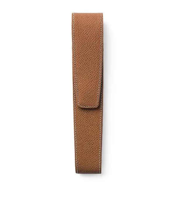 GRAF LANTZ Leather Epsom 1-pen Case - Brown