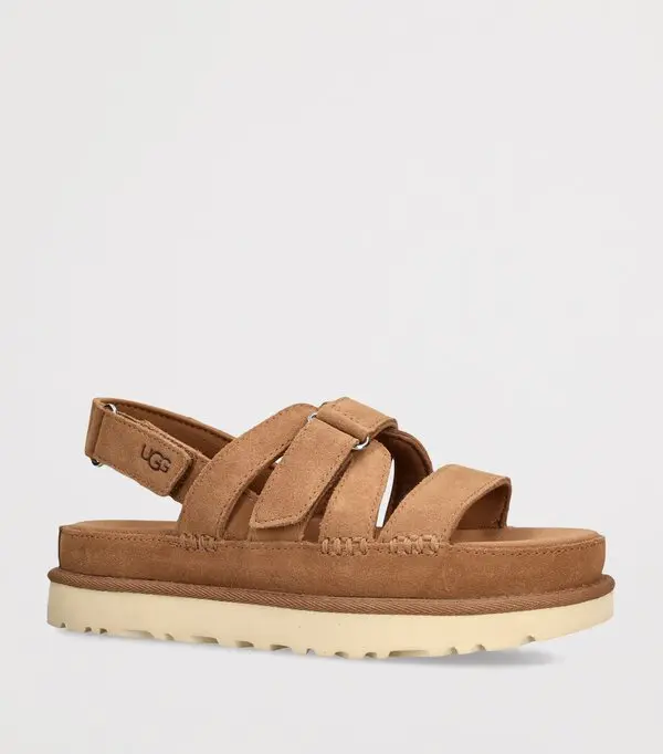 UGG Suede Goldenstar Gleam Sandals - Beige
