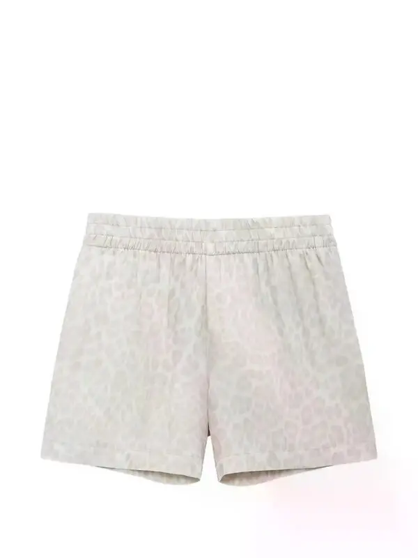 ANINE BING Kam Leopard Print Shorts