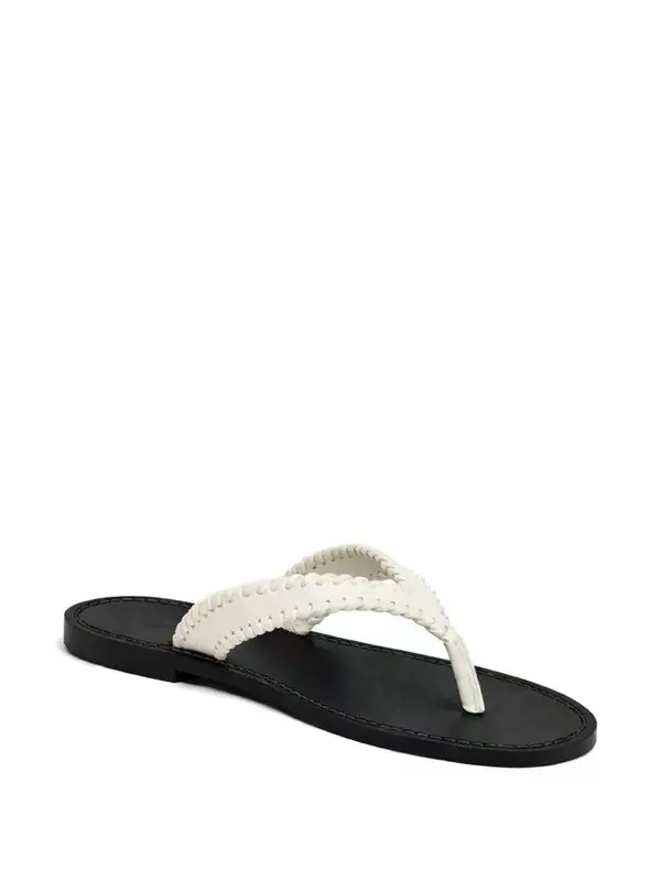 Cinq À Sept Jessica Leather Sandals - White