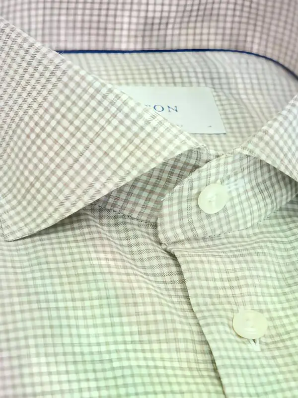 Eton Checked-pattern Buttoned Shirt
