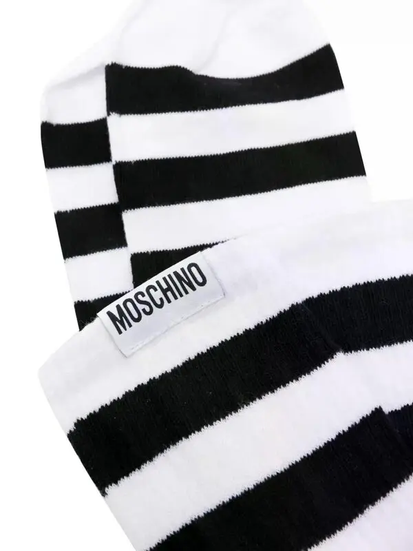 Moschino Striped Stretch-cotton Socks