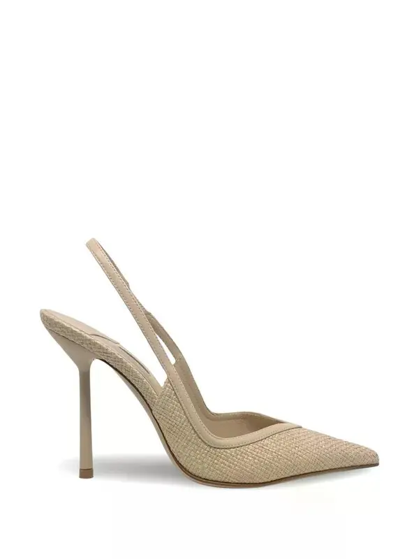 LE SILLA Woven Point-toe Pumps - Neutrals