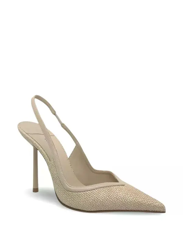 LE SILLA Woven Point-toe Pumps - Neutrals