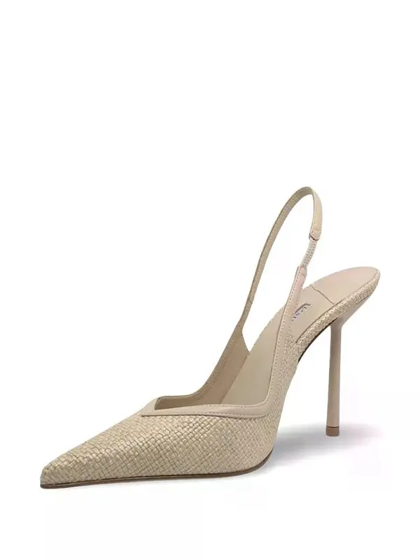 LE SILLA Woven Point-toe Pumps - Neutrals