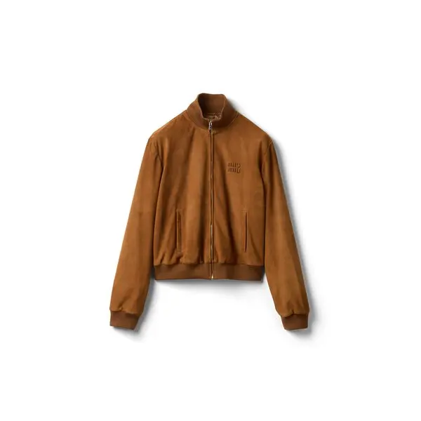 Miu Miu Waxed Suede Jacket