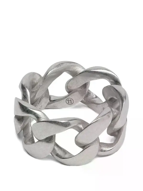 MAISON MARGIELA Tone Chain Ring - Silver