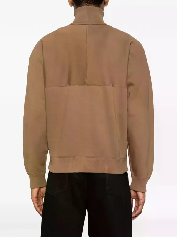 JIL SANDER Quarter-zip Sweatshirt - Brown