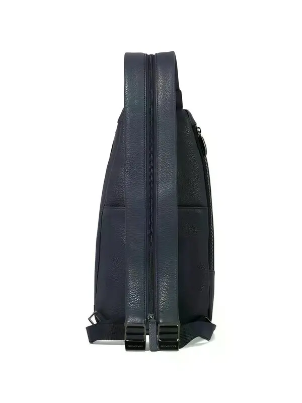 PIQUADRO Grained Leather Ipad Mini Sling Bag