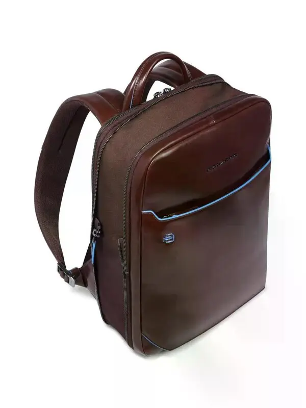 PIQUADRO Expandable 14-inch Laptop Backpack - Brown