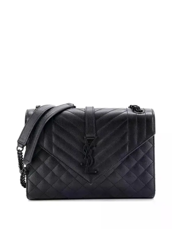Saint Laurent Classic Monogram Envelope Satchel