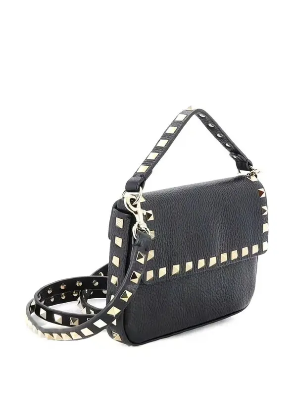 Valentino Garavani Rockstud Top Handle Pouch - Black