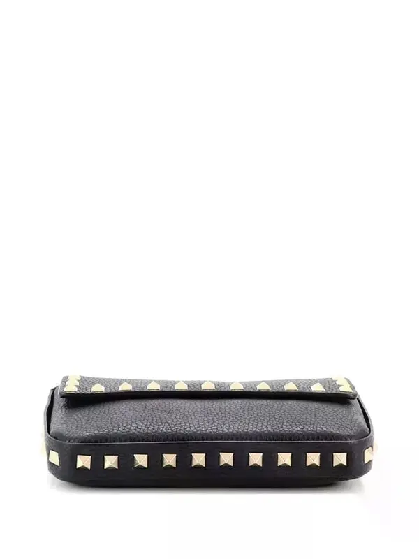 Valentino Garavani Rockstud Top Handle Pouch - Black