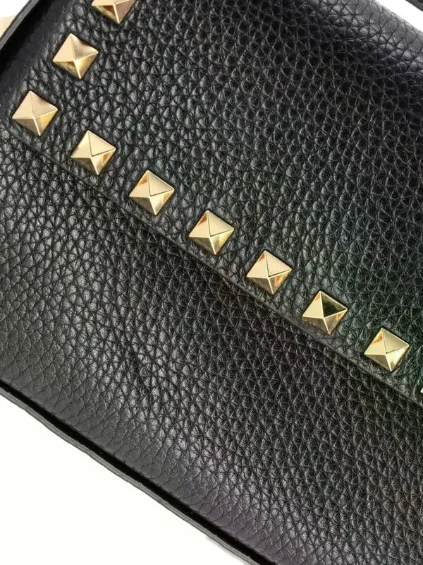 Valentino Garavani Rockstud Top Handle Pouch - Black
