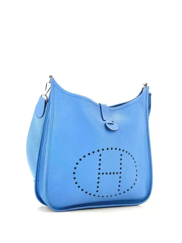 Hermès Evelyne Iii Clemence Gm Crossbody Bag - Blue