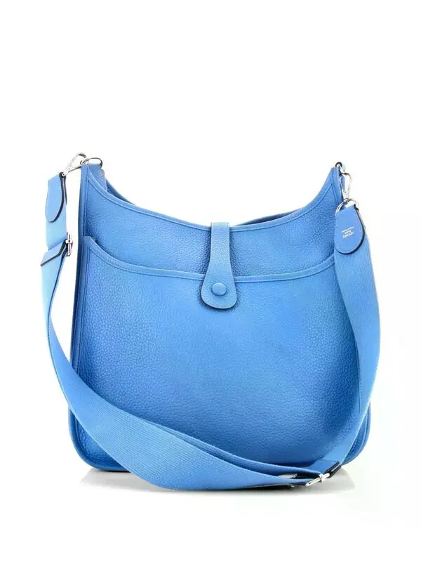 Hermès Evelyne Iii Clemence Gm Crossbody Bag - Blue