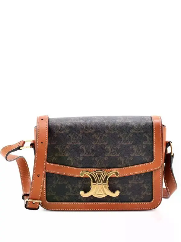 Celine Triomphe Coated Canvas Teen Shoulder Bag
