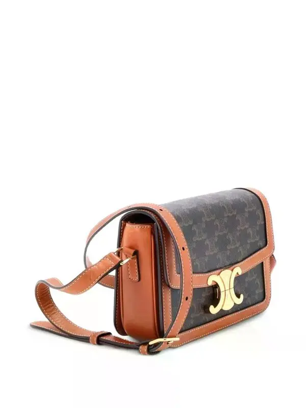 Celine Triomphe Coated Canvas Teen Shoulder Bag
