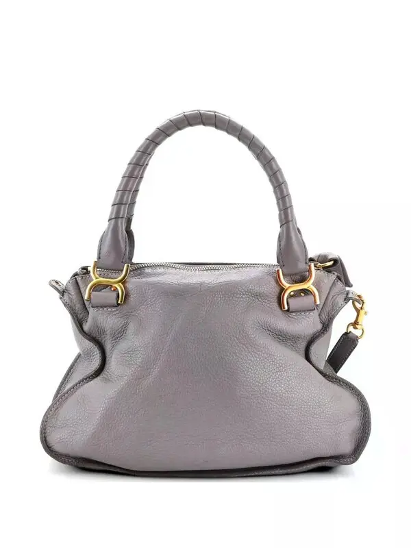 Chloé Marcie Leather Medium Satchel - Grey