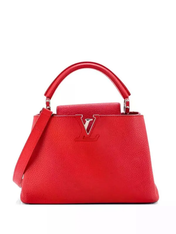 LOUIS VUITTON Capucines Bb Satchel - Red